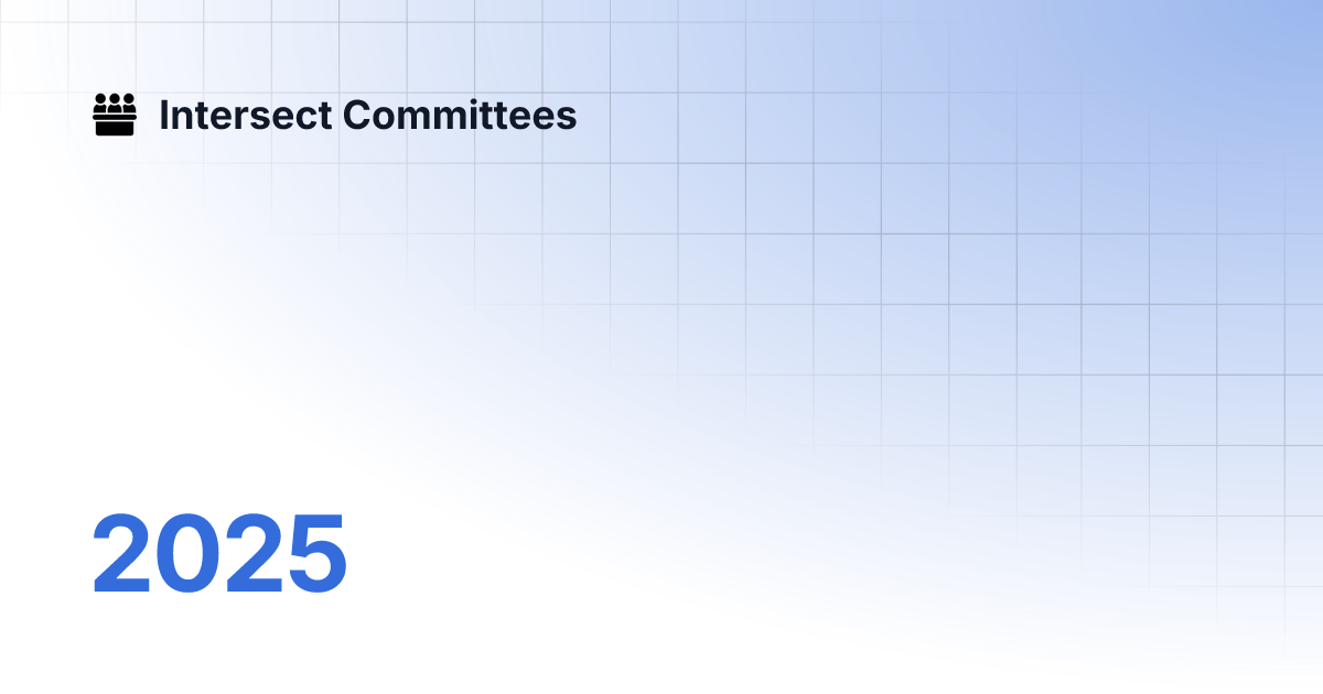 2025 | Intersect Committees